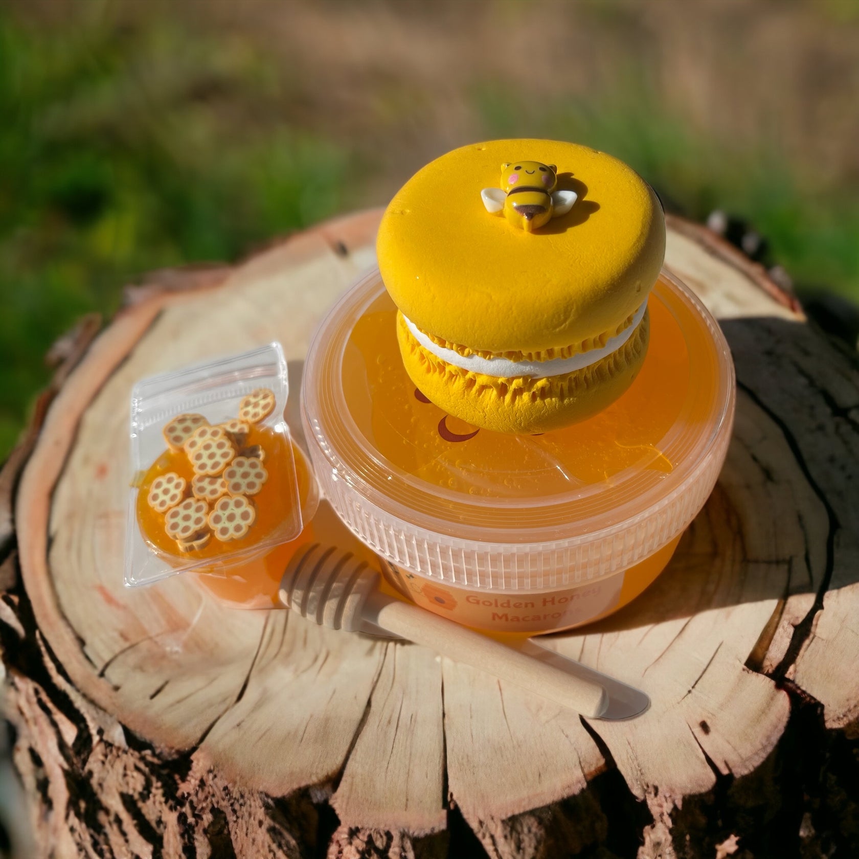 Golden Honey Macarons | Scented Slime | BokoiSlime