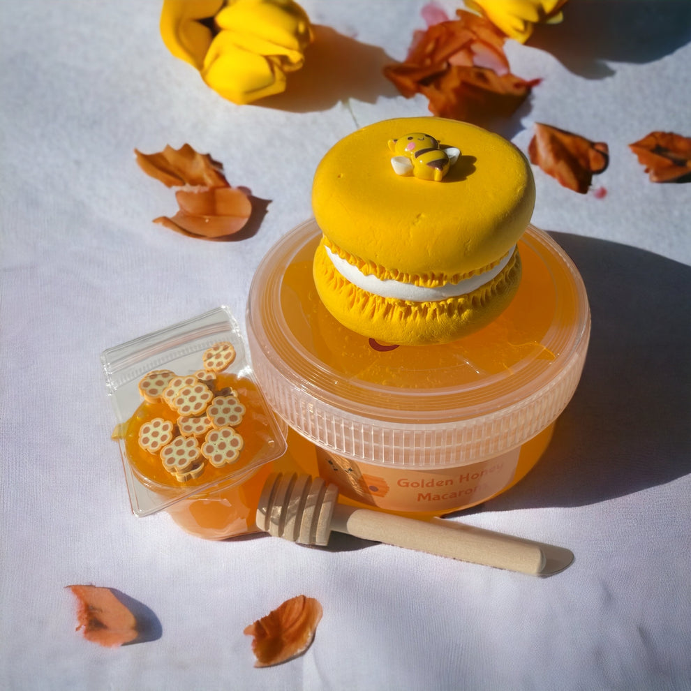 Golden Honey Macarons | Scented Slime | BokoiSlime